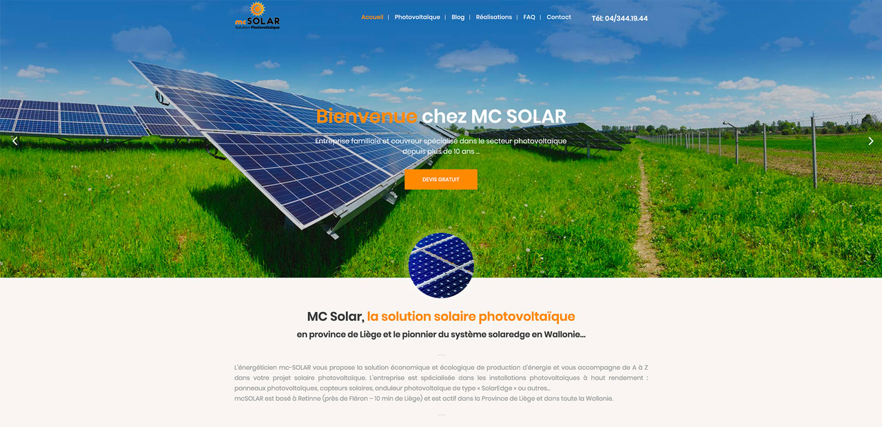 Panneaux photovoltaïques MC solar